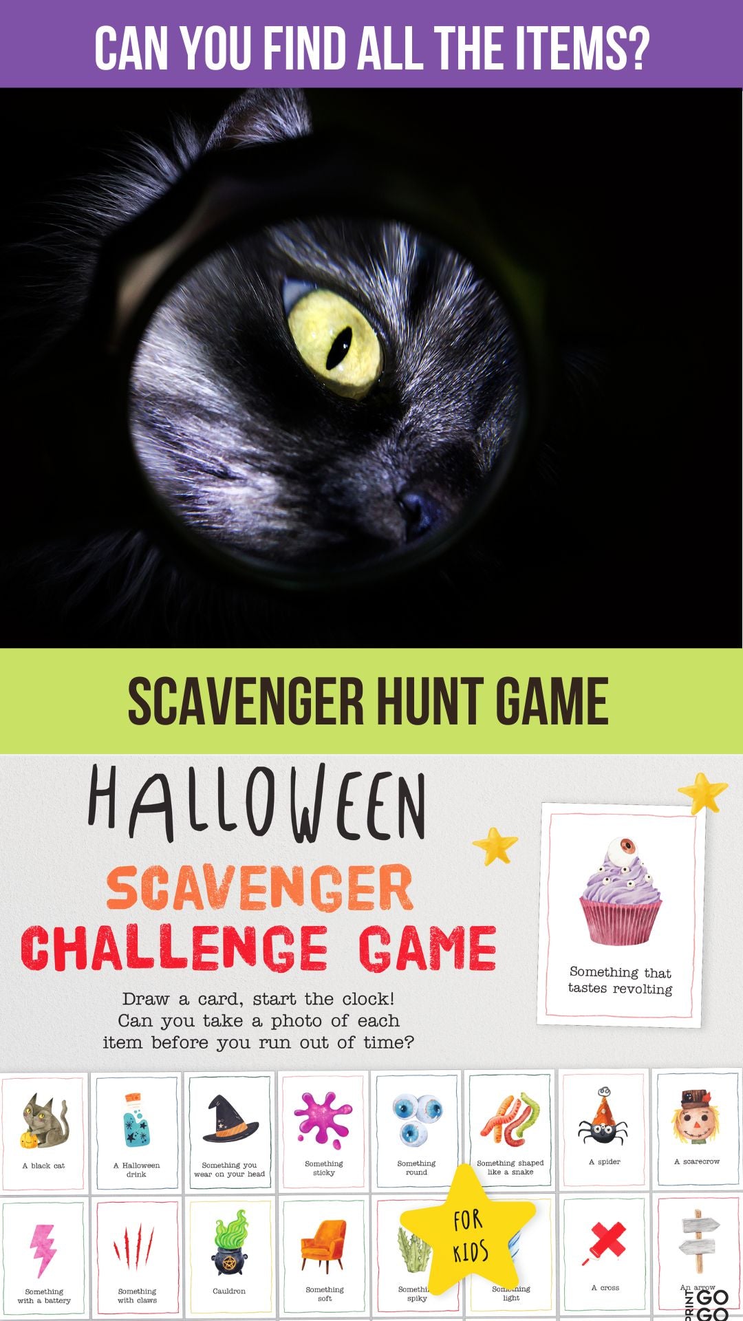 Take On The Ultimate Halloween Scavenger Hunt! – Print GoGo