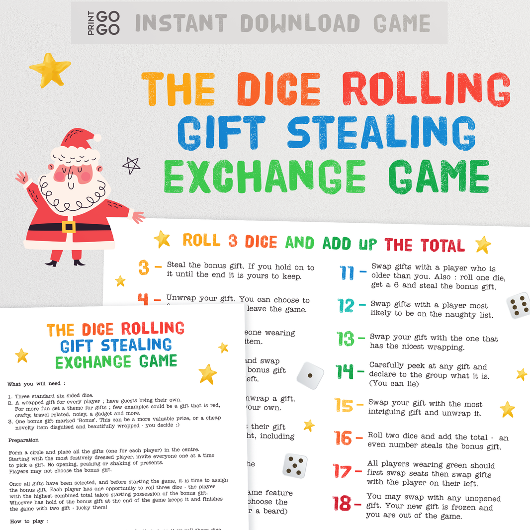 🎅 Printable Christmas Party Games – Festive Fun Holiday Activities ...