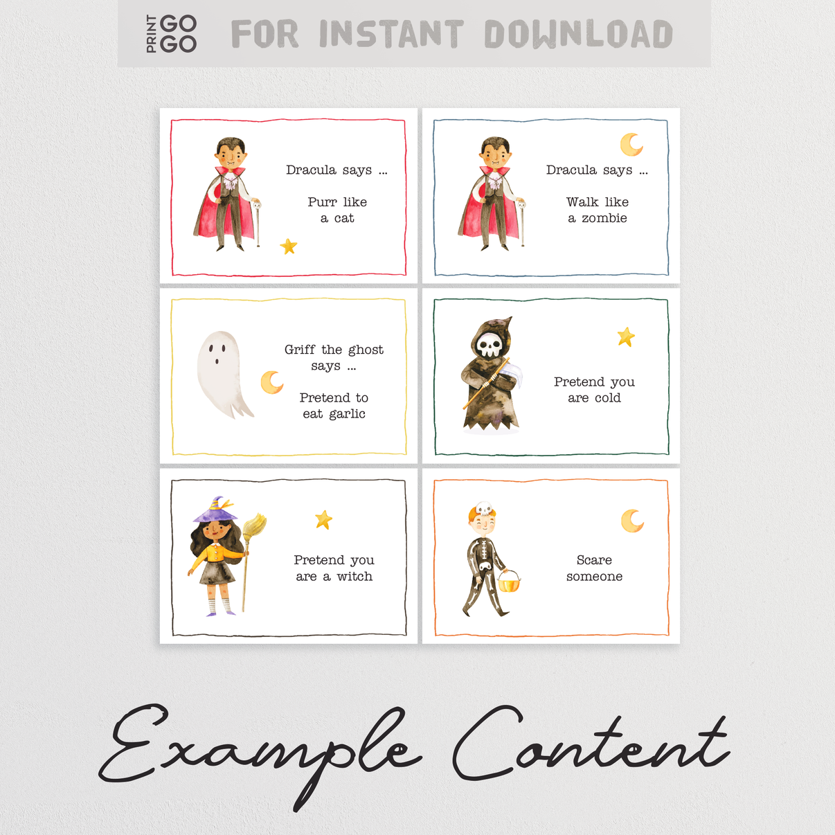 Dracula Says - The Fun Printable Halloween Party Game for Kids! – Print ...