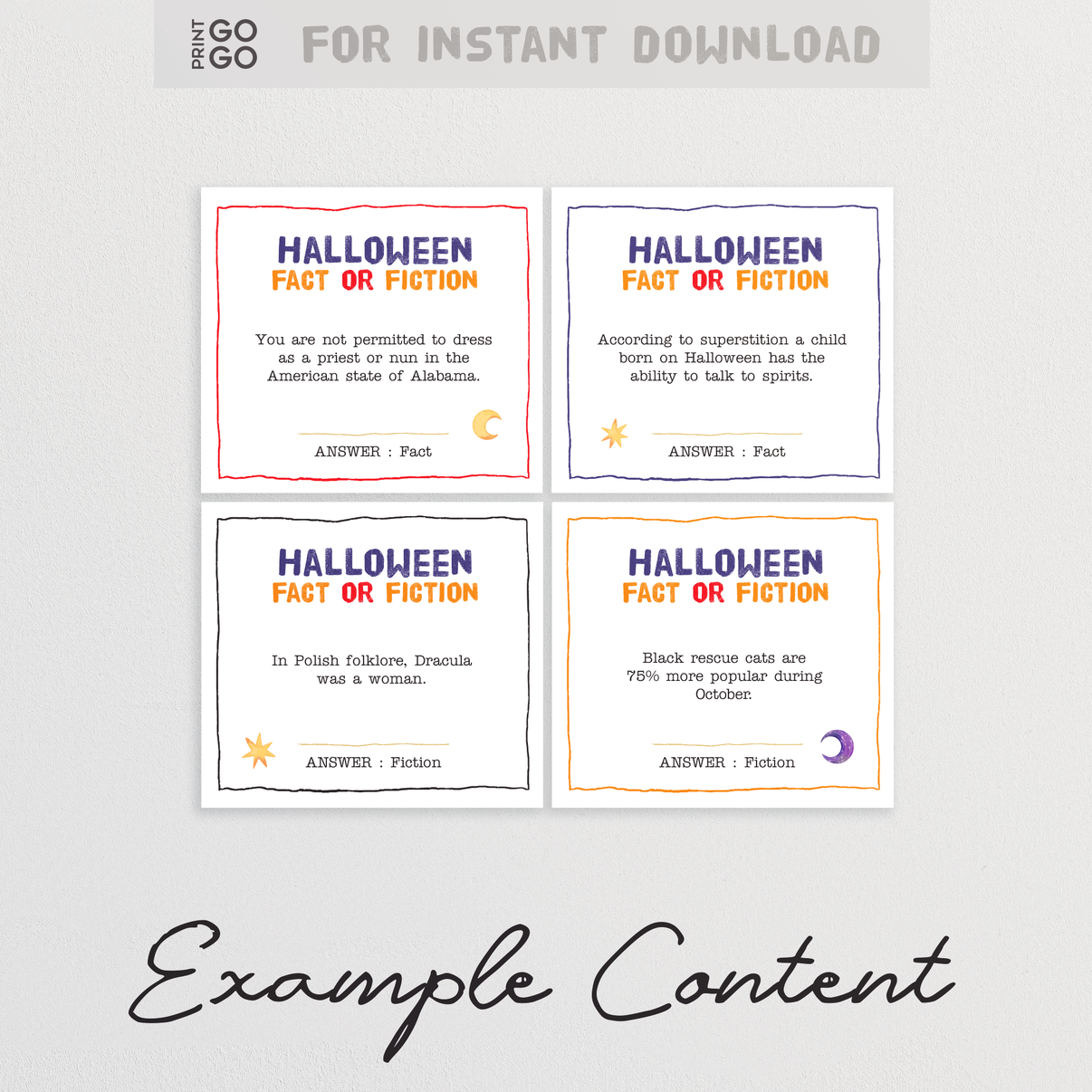 Halloween Fact or Fiction - The Fun Party Game of Halloween Trivia ...