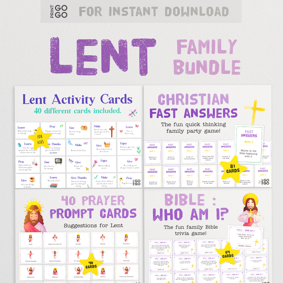 Lent Family Printable Bundle - Activities to Last 40 Days – Print GoGo