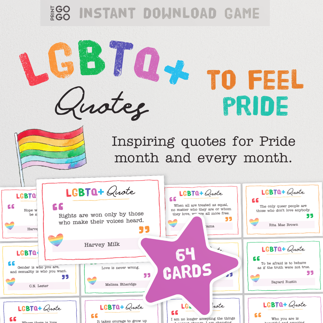 Printable PRIDE games to celebrate the LGBTQI+ community! – Print GoGo