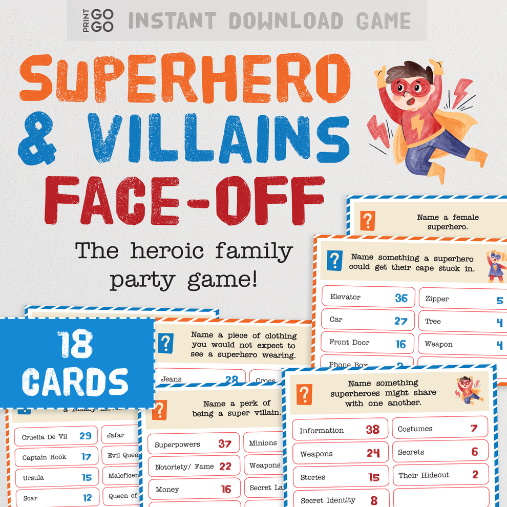 💥 Superheroes + Villains Face-Off : The Heroic Duel for Top Answers ...