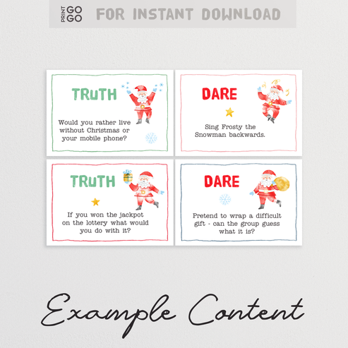 Christmas Truth or Dare - The Fun Holiday Party Game for Families ...