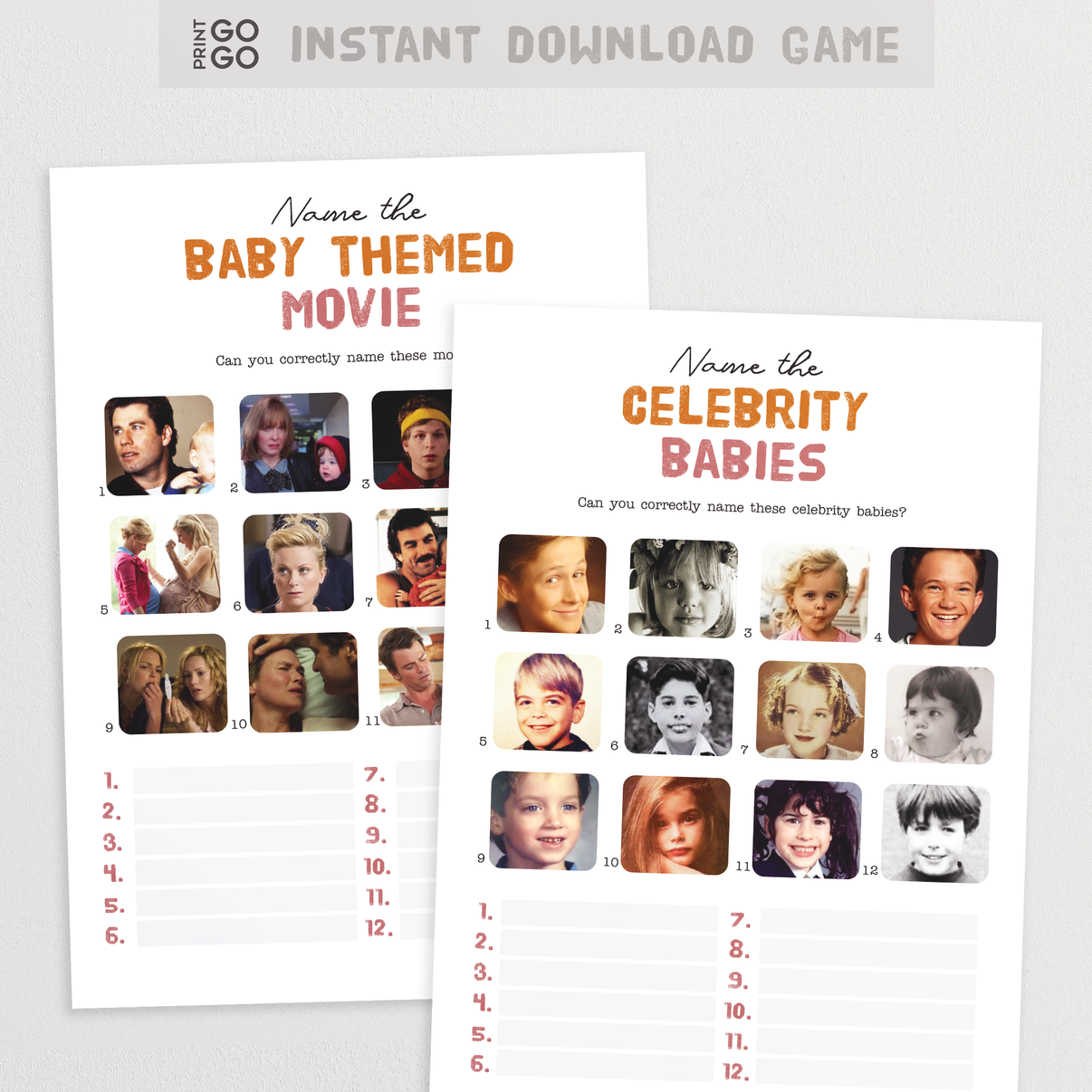 Baby Shower Picture Quizzes - The Fun Group Activity of Baby Trivia ...