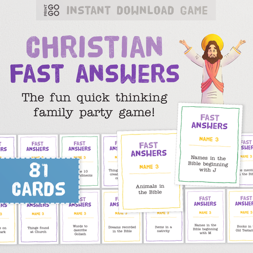 Play Christian Fast Answers : Fun Quick Thinking Family Bible Game ...