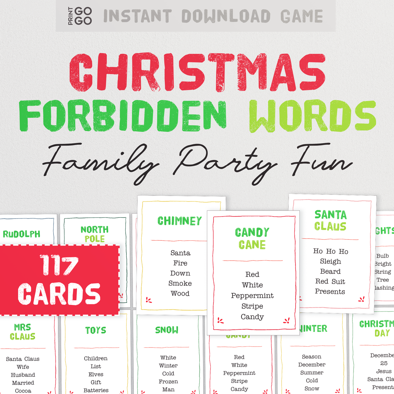 Christmas Forbidden Words - The Quick Thinking Family Party Game ...
