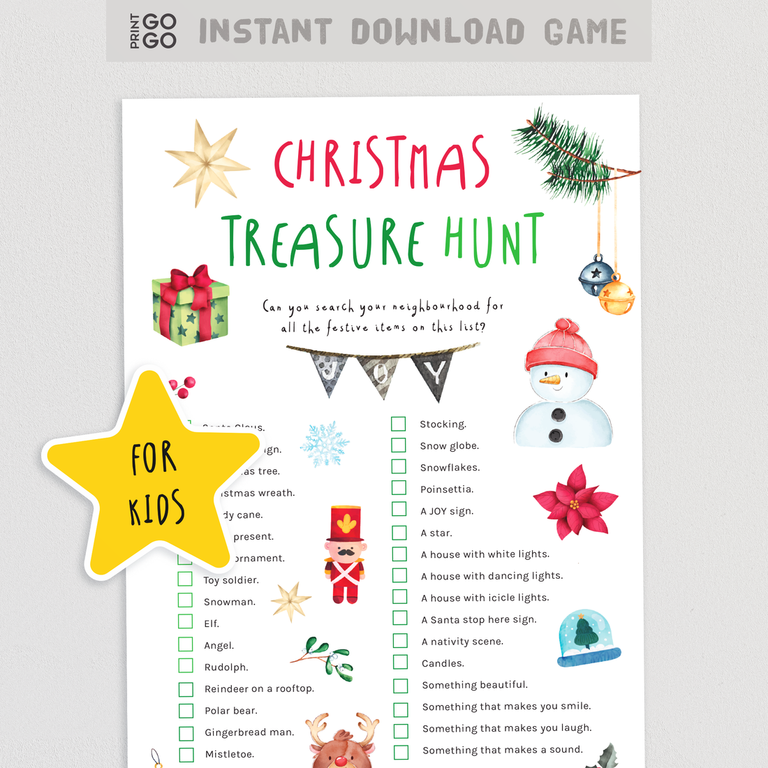 Christmas Treasure Hunt for Kids - Fun Family Christmas Activities ...