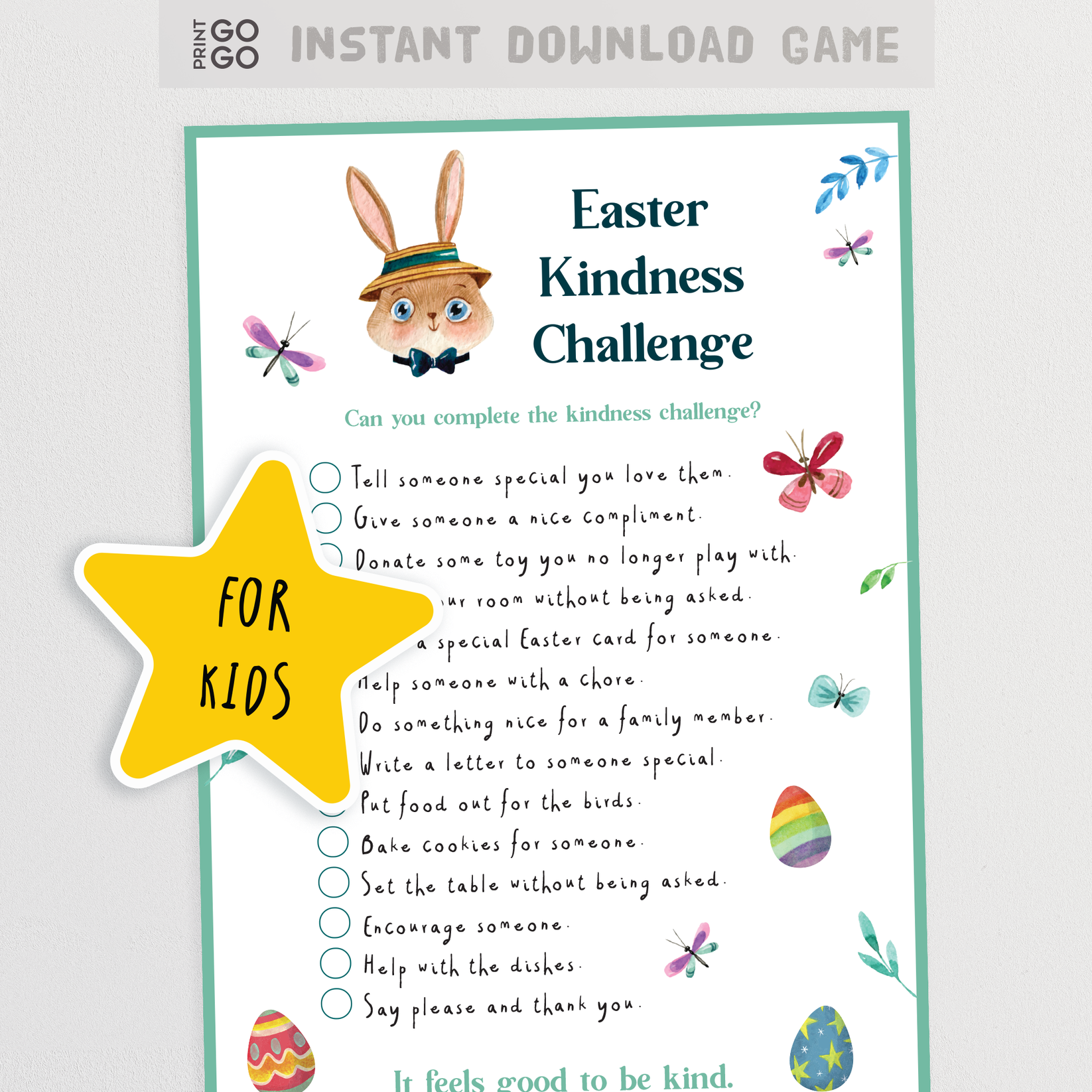 Easter Kindness Challenge - The Fun Aid to Encourage Good Behaviour ...