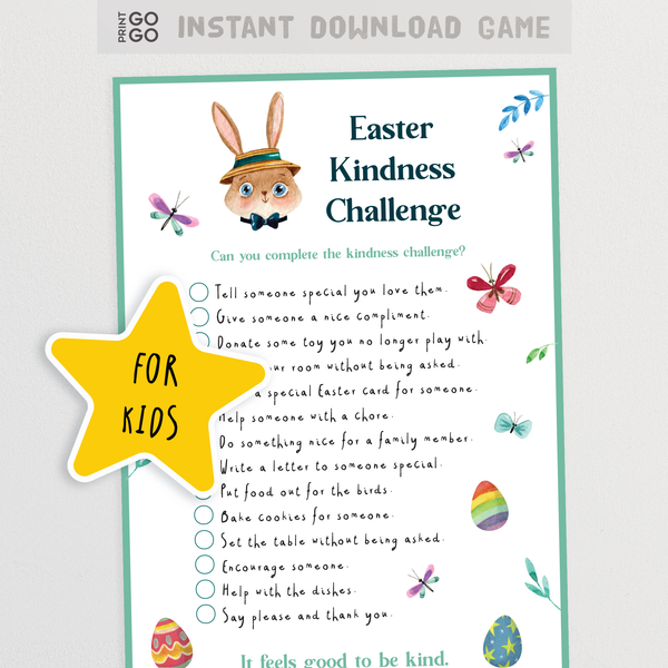 Easter Kindness Challenge - The Fun Aid to Encourage Good Behaviour ...