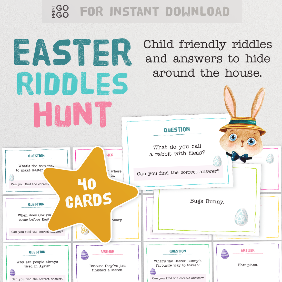 Easter Riddle Hunt - Child Friendly Riddles To Hide Around the House ...