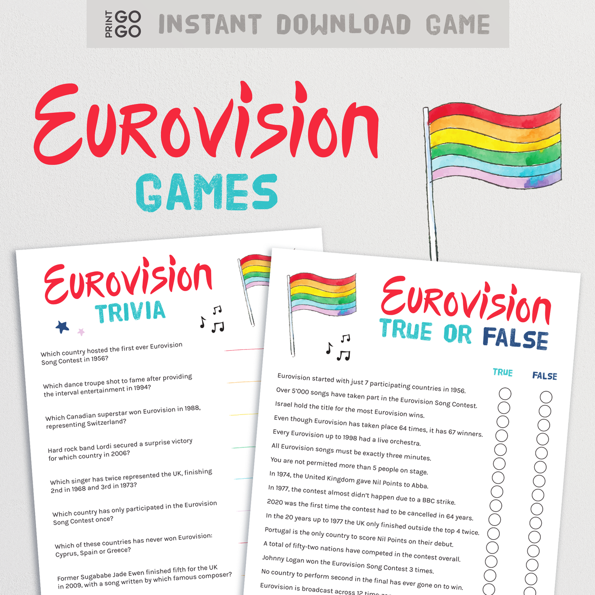 How well do you know your Eurovision Song Contest trivia? – Print GoGo