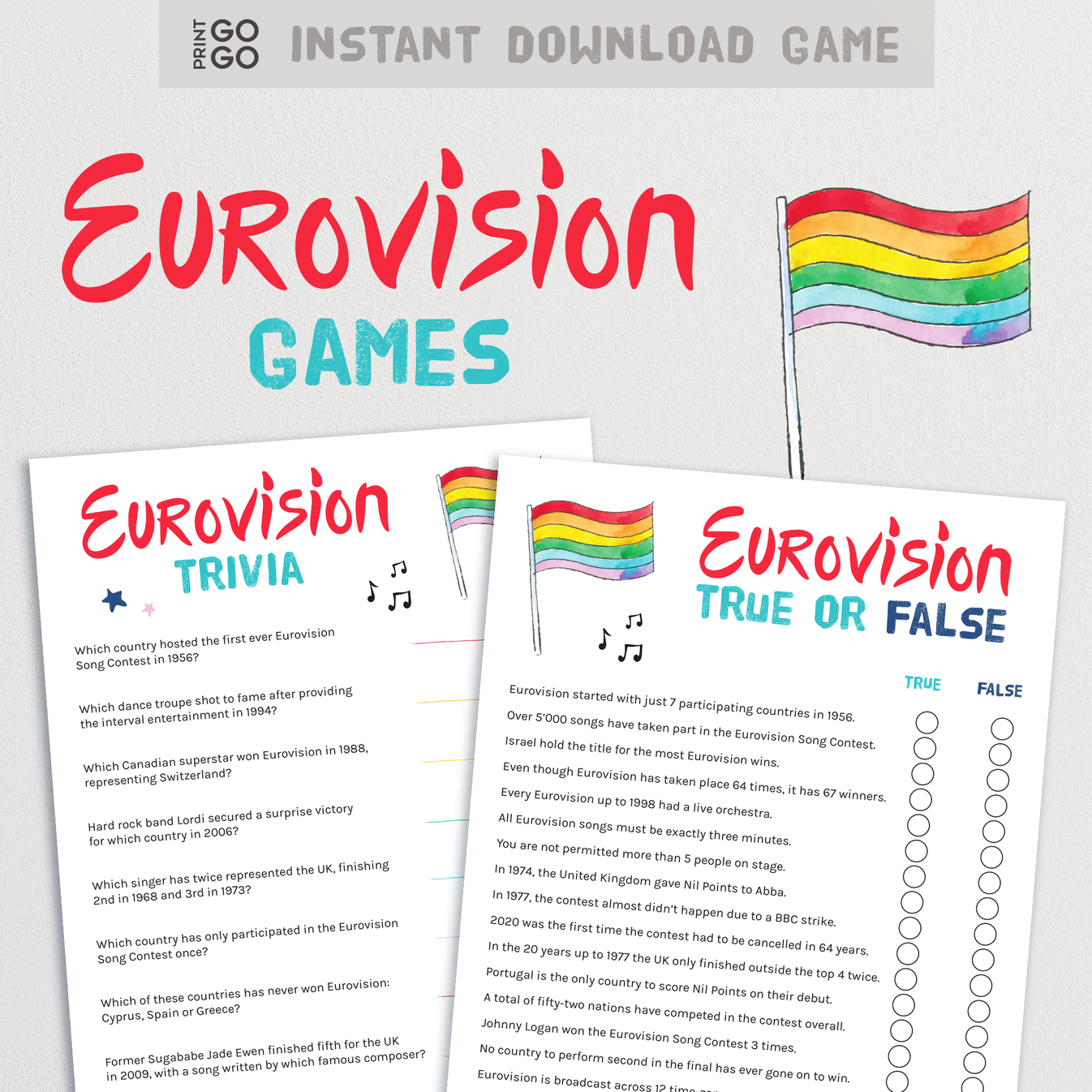 How well do you know your Eurovision Song Contest trivia? – Print GoGo