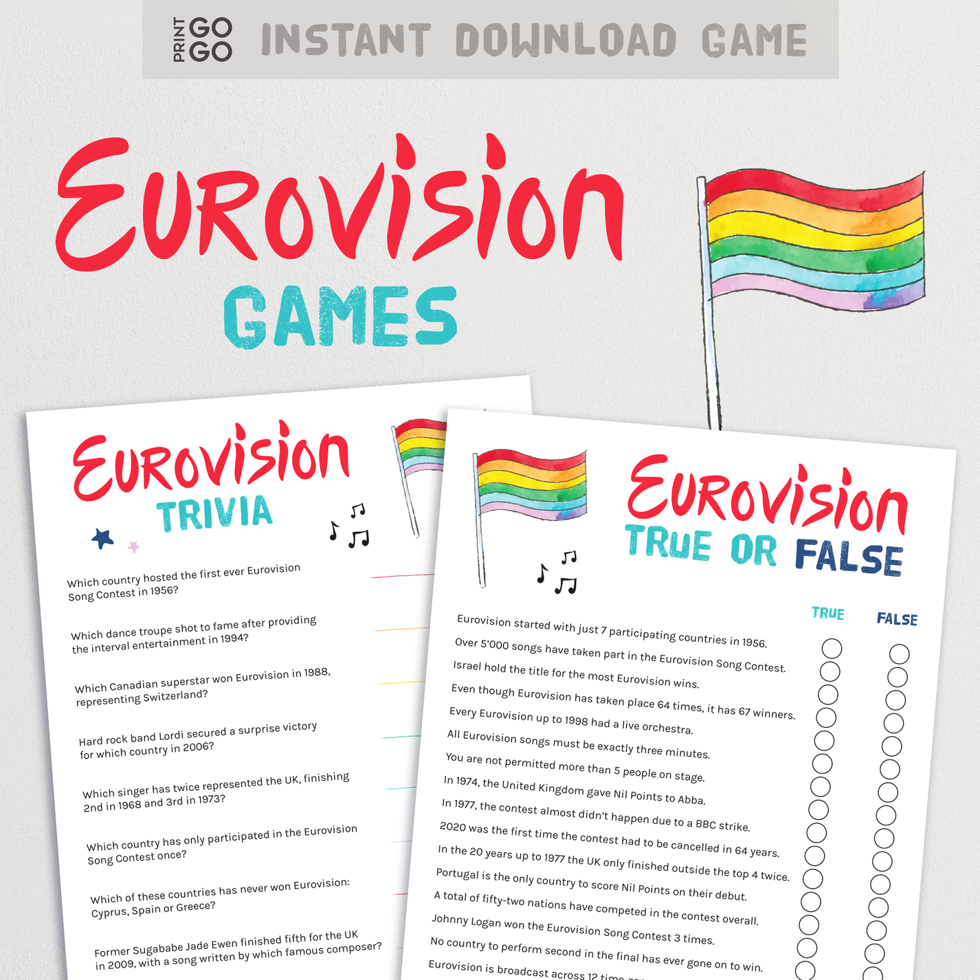 How well do you know your Eurovision Song Contest trivia? – Print GoGo