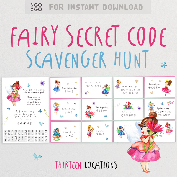 Fairy Scavenger Hunt - Indoor Scavenger Hunt Clues for Fairy Lovers ...