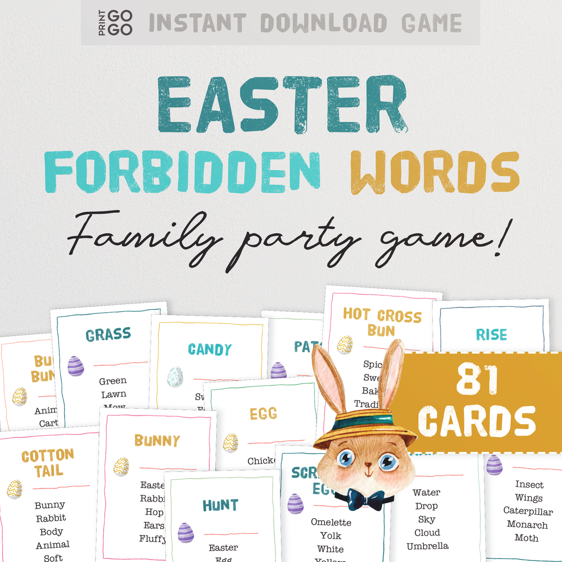 Easter Forbidden Words - The Hilarious Family Party Game! – Print GoGo