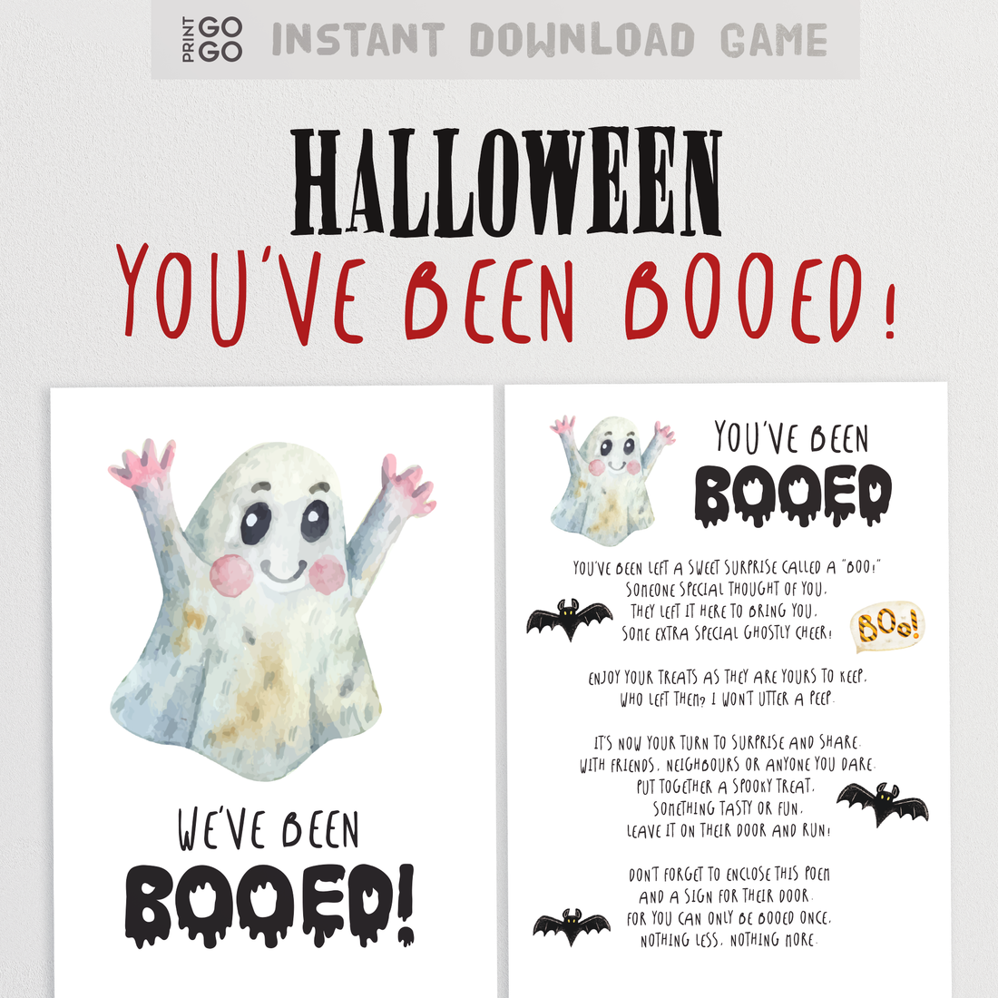 Halloween You've Been Booed! - A Trick-or-Treat Alternative for Kids ...