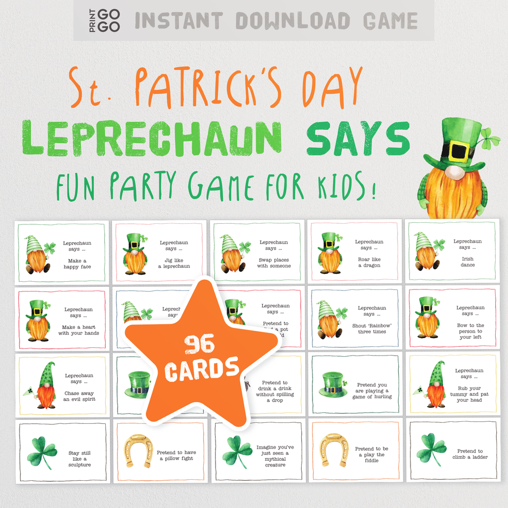 Leprechaun Says - The Fun St. Patricks Day Party Game for Kids! – Print ...