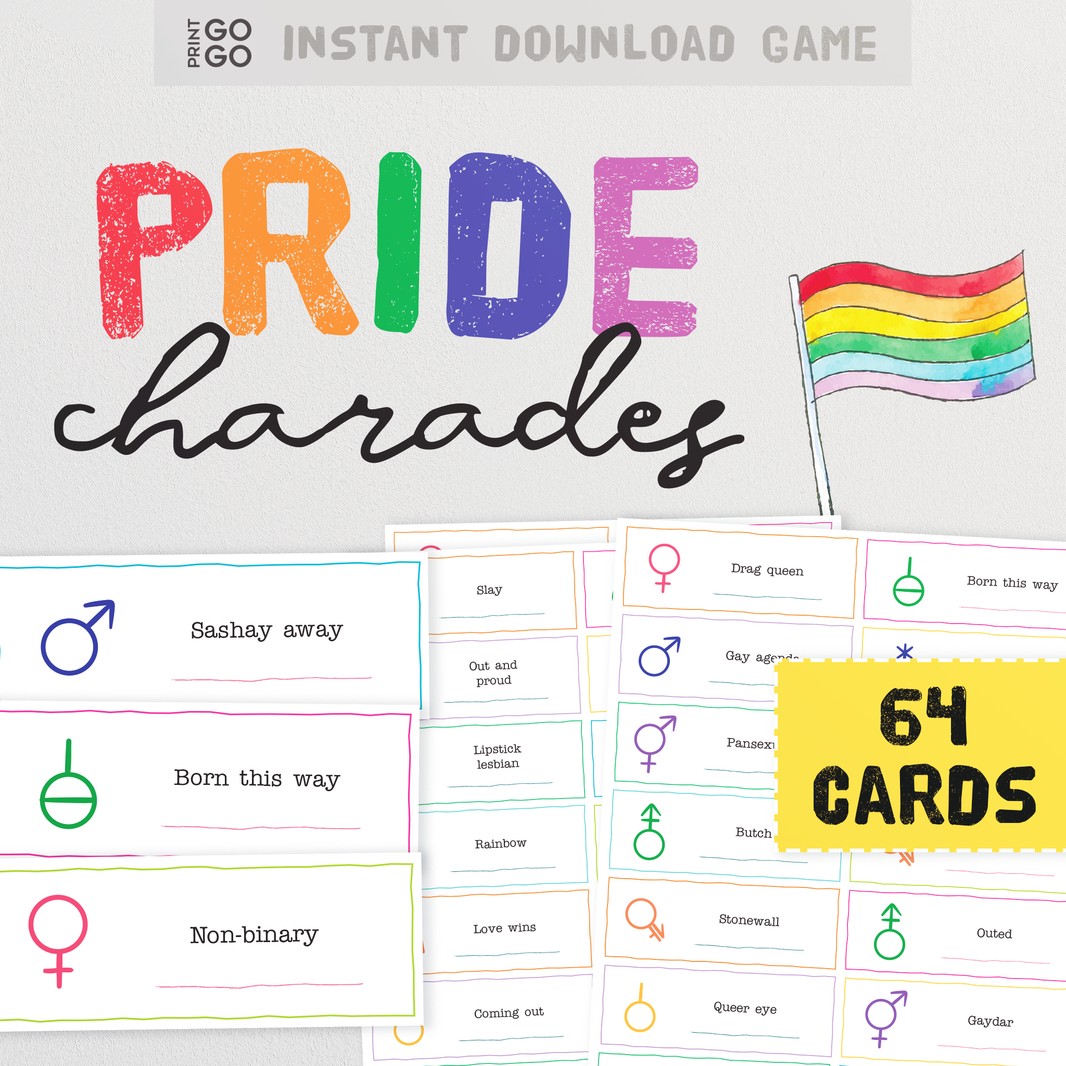 Printable PRIDE games to celebrate the LGBTQI+ community! – Print GoGo