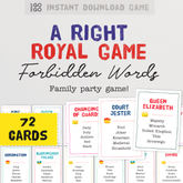 Royal Family Games - Very British Printable Party Games! – Print GoGo