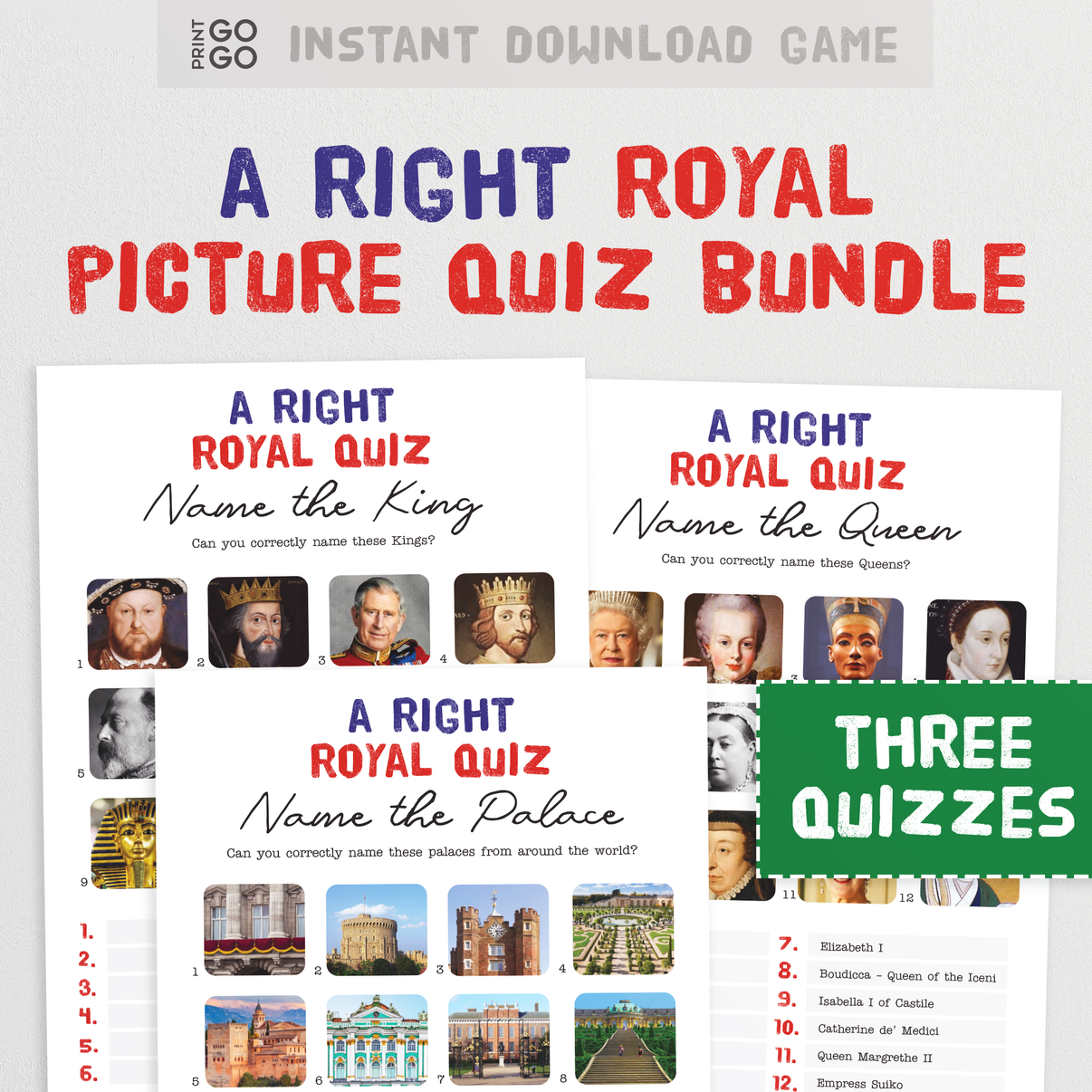 Printable Picture Quizzes To Test Your Royal Family Knowledge! – Print GoGo