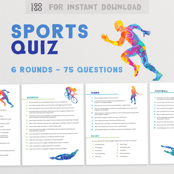 Sports Trivia Quiz - 75 Sporting Questions to Host Your Own Pub Quiz ...