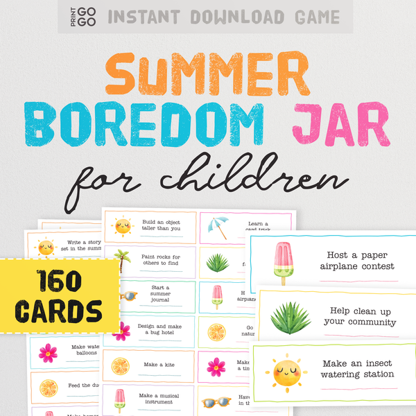 Summer Boredom Jar - 160 Creative Activity Ideas To Keep Kids Busy ...