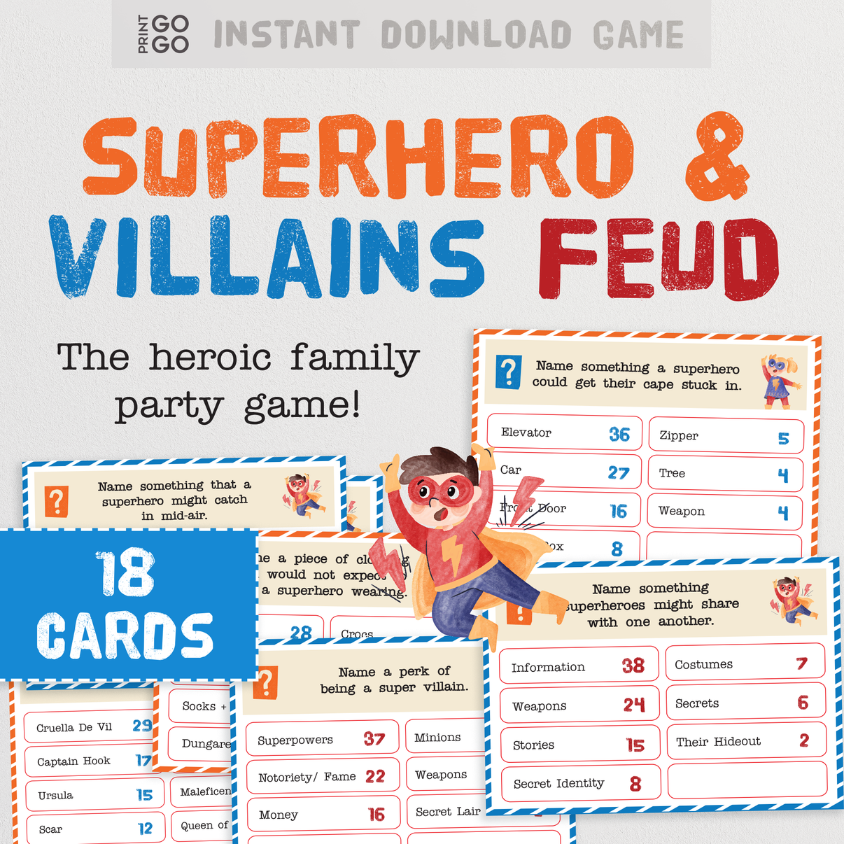 Superheroes + Villains Feud - The Heroic Duel for Answers and Points ...