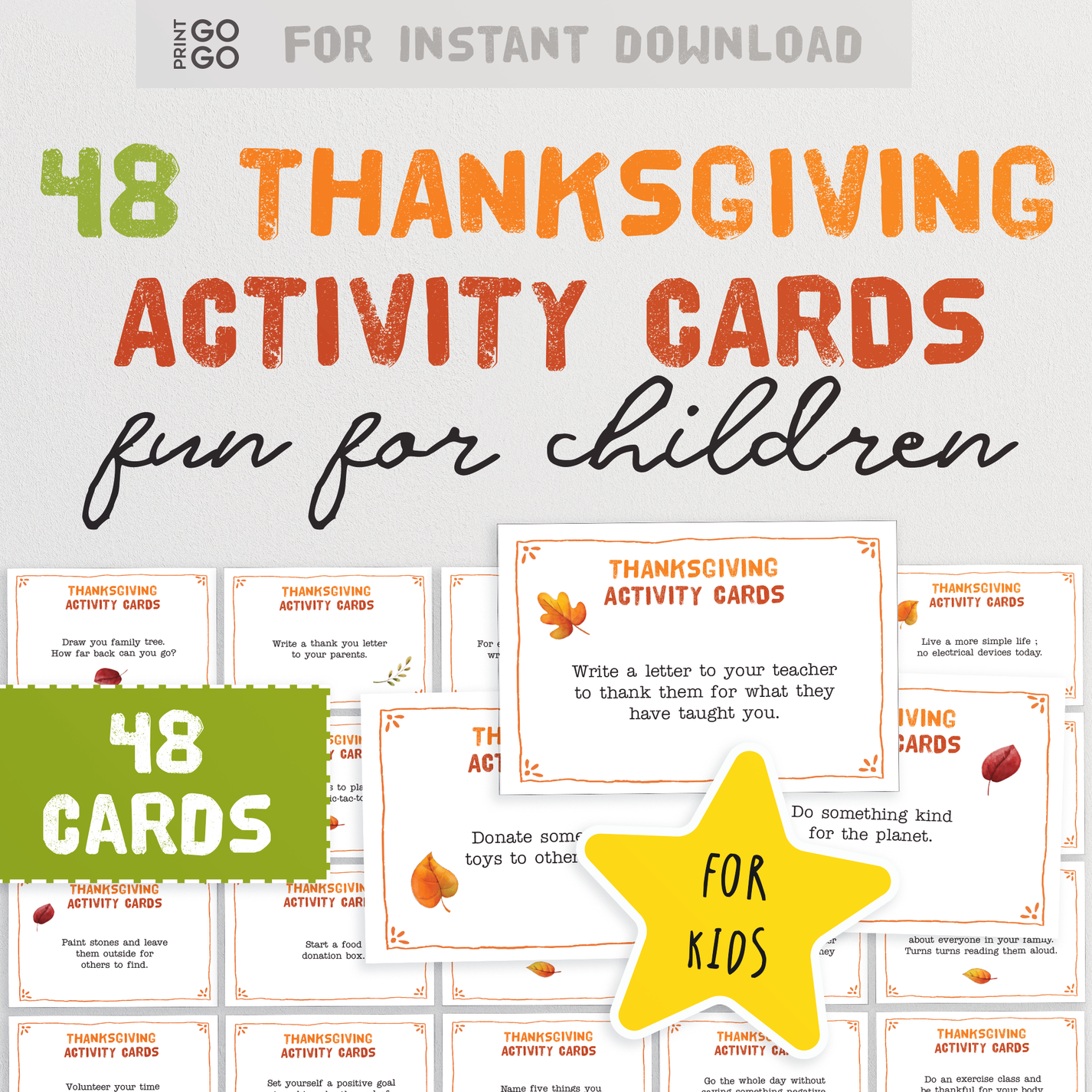 Thanksgiving Activity Cards - Ideas to Help Kids Practice Gratitude ...