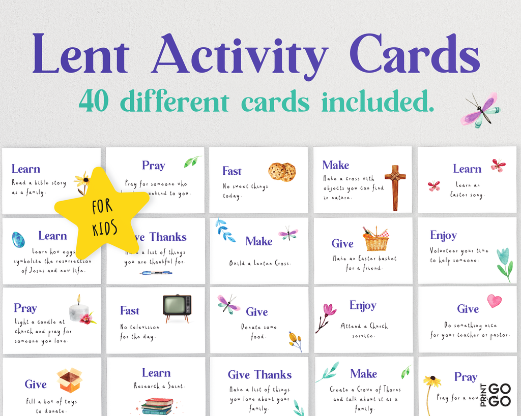 Printable Fun and Thoughtful Lenten Activity Ideas for Christian Kids ...