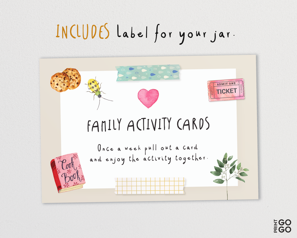 52 Family Activity Cards - Fun and Unique Weekly Activities for All ...